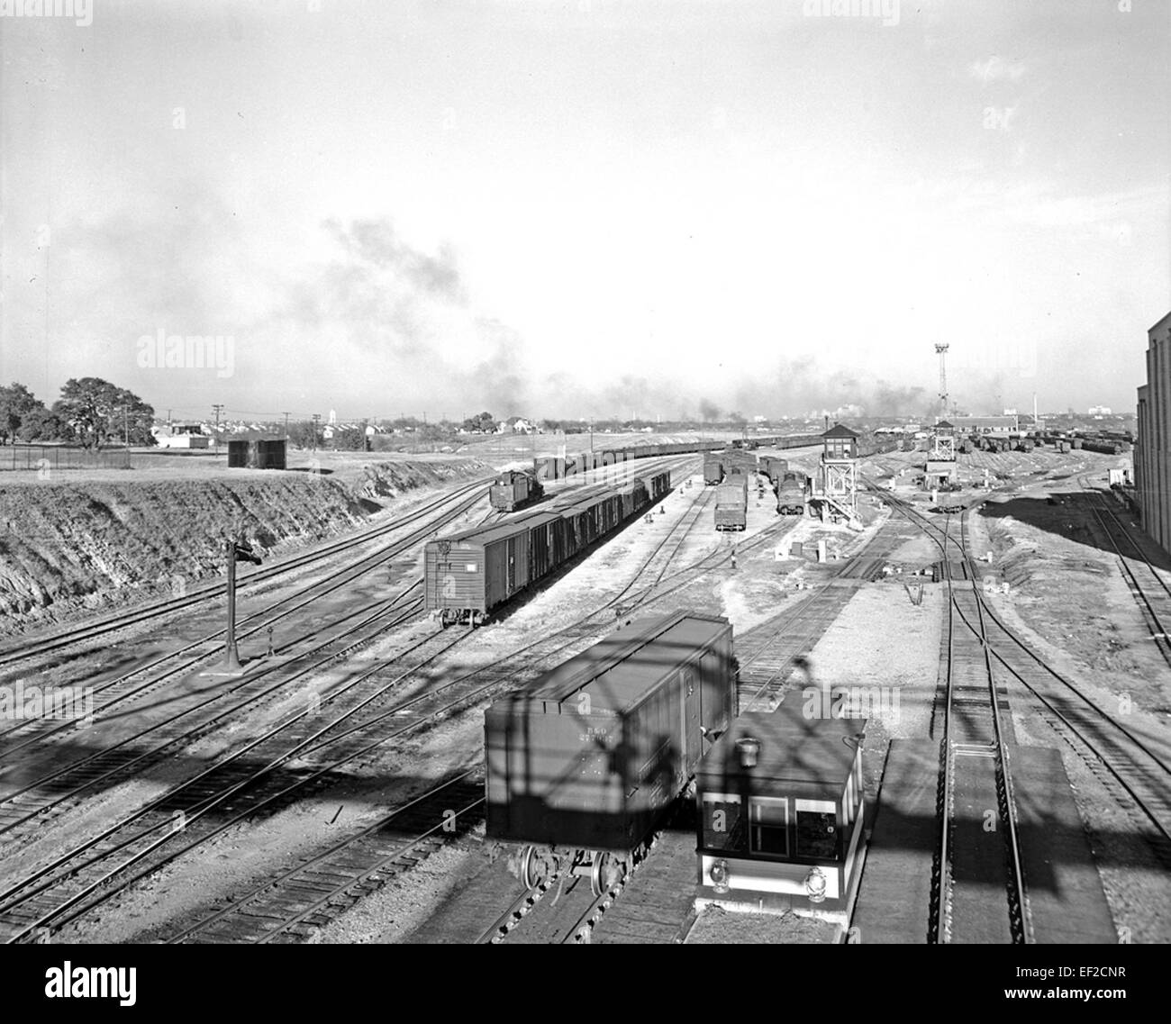 The Lancaster Classification Yard, part of the Texas & Pacific Railway ...