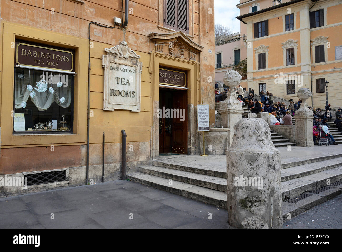 Babington's Tea Rooms Piazza di Spagna Rome Italy Stock Photo - Alamy