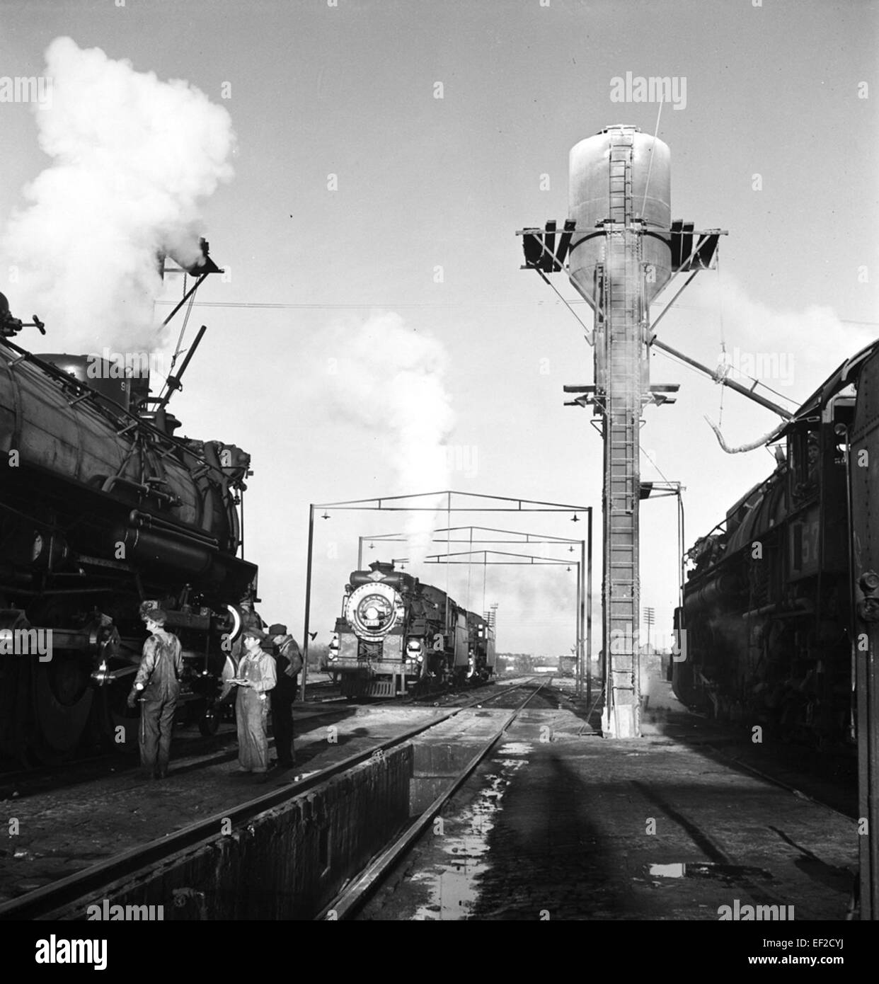 The Texas & Pacific Railway Company locomotive service yard inspection ...