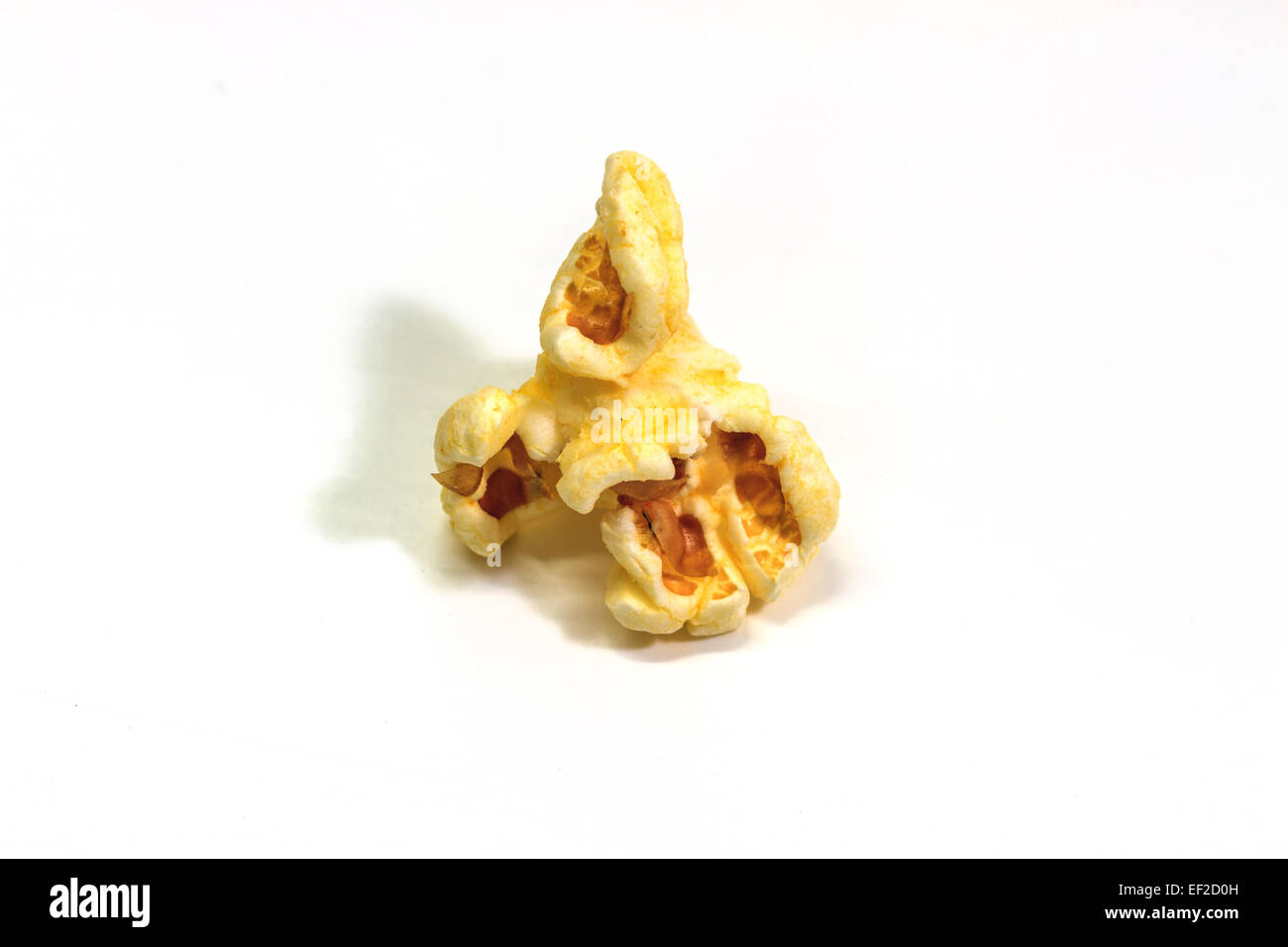 Popcorn snack closeup isolated on white background Stock Photo - Alamy