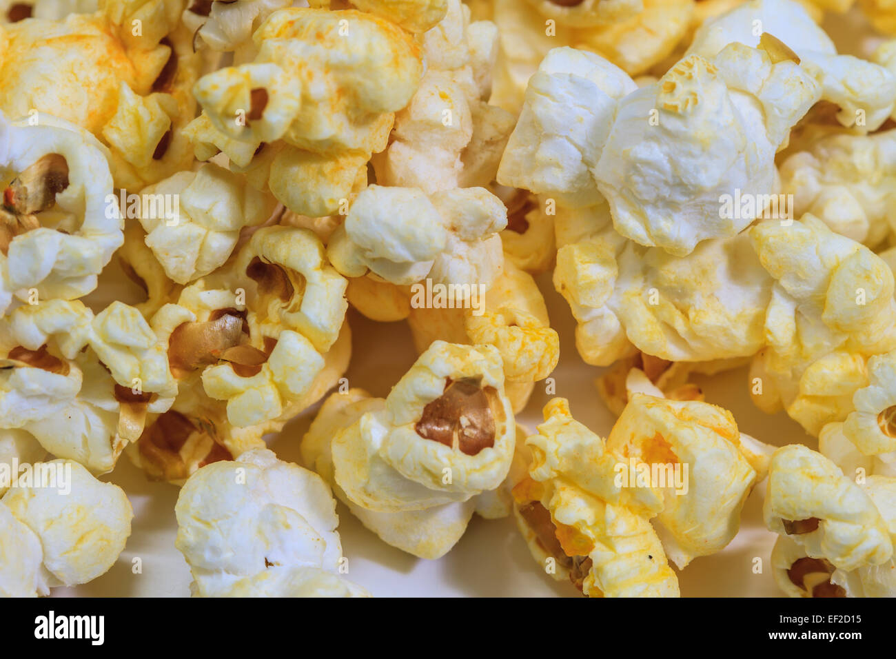 Popcorn snack closeup isolated on white background Stock Photo - Alamy