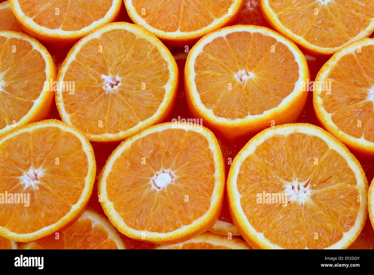 Orange slice background close-up Stock Photo - Alamy