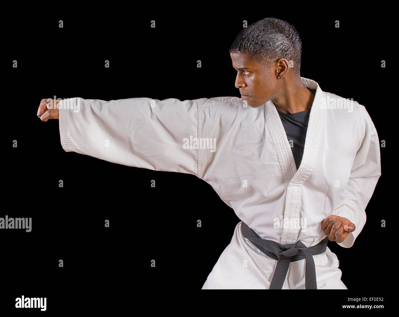 Motivated man practicing exercises hi-res stock photography and images ...