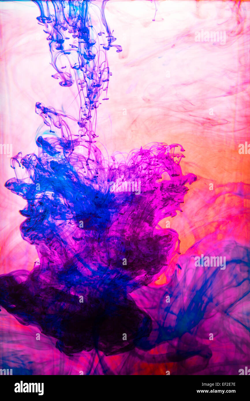 Ink in water Stock Photo - Alamy