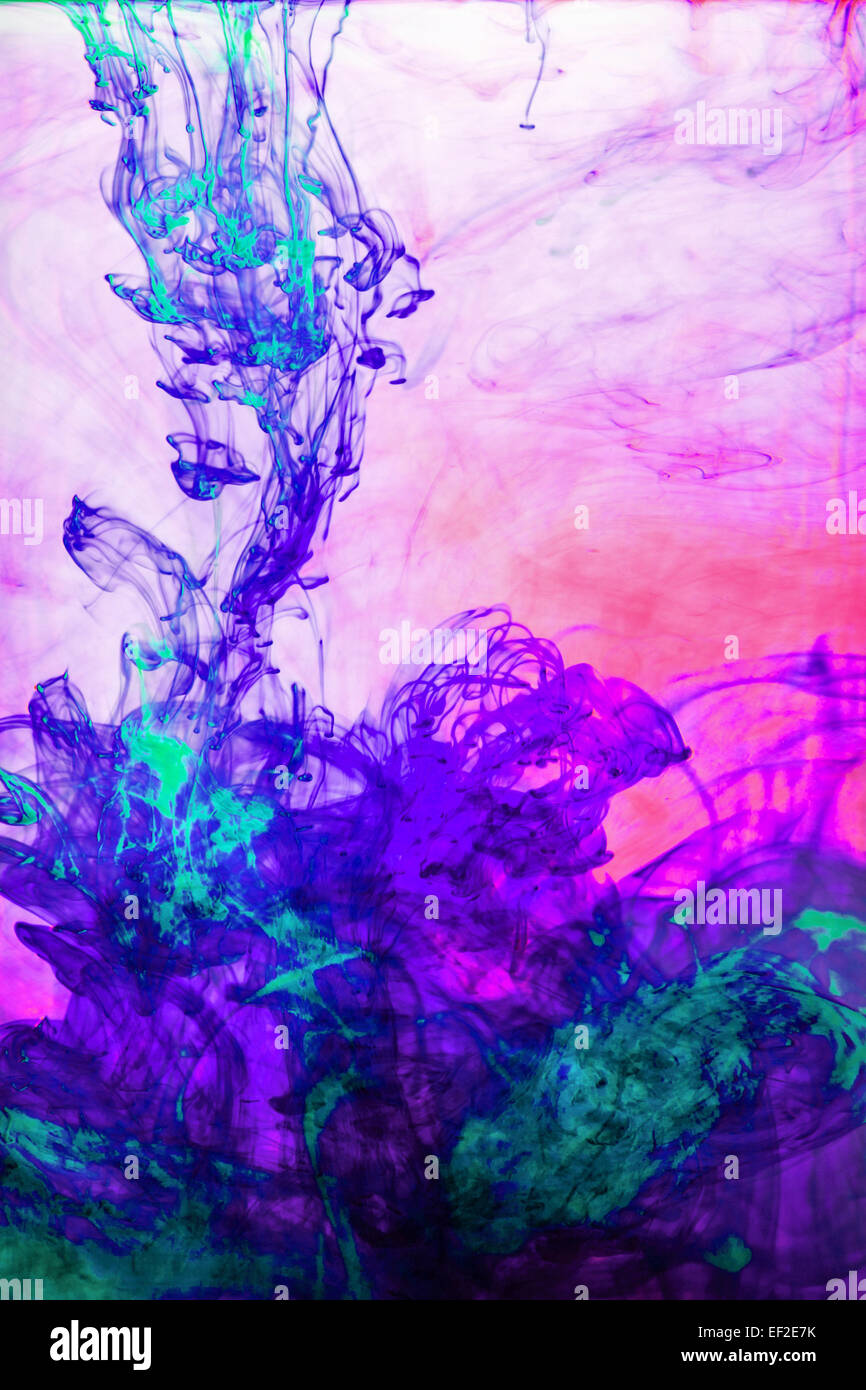 Ink in water Stock Photo - Alamy