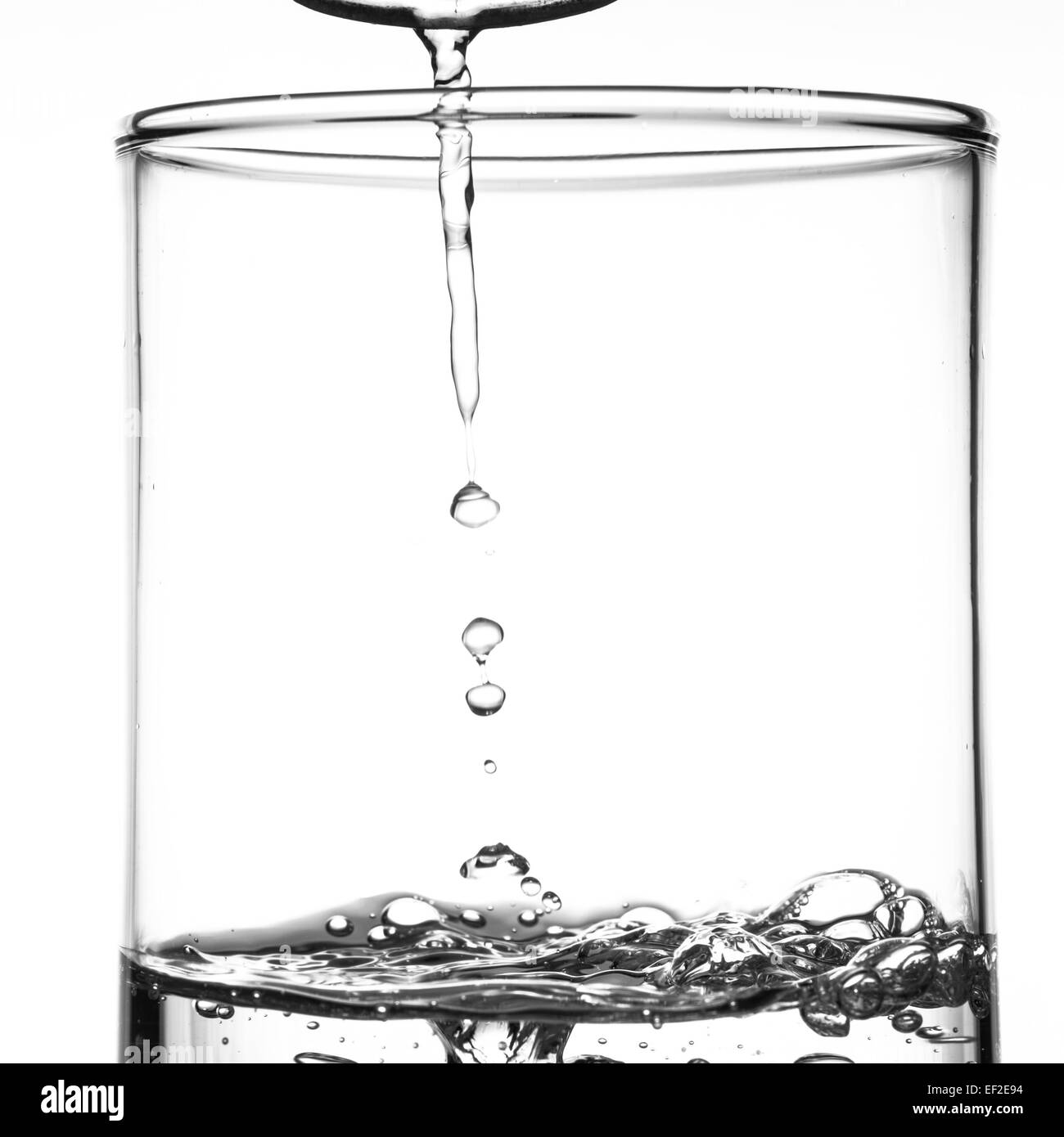 Bubbles in glass background Black and White Stock Photos & Images - Alamy