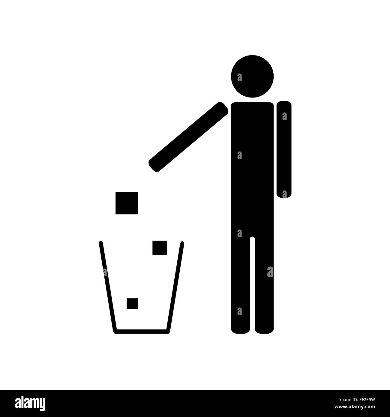 Throwing waste Cut Out Stock Images & Pictures - Alamy