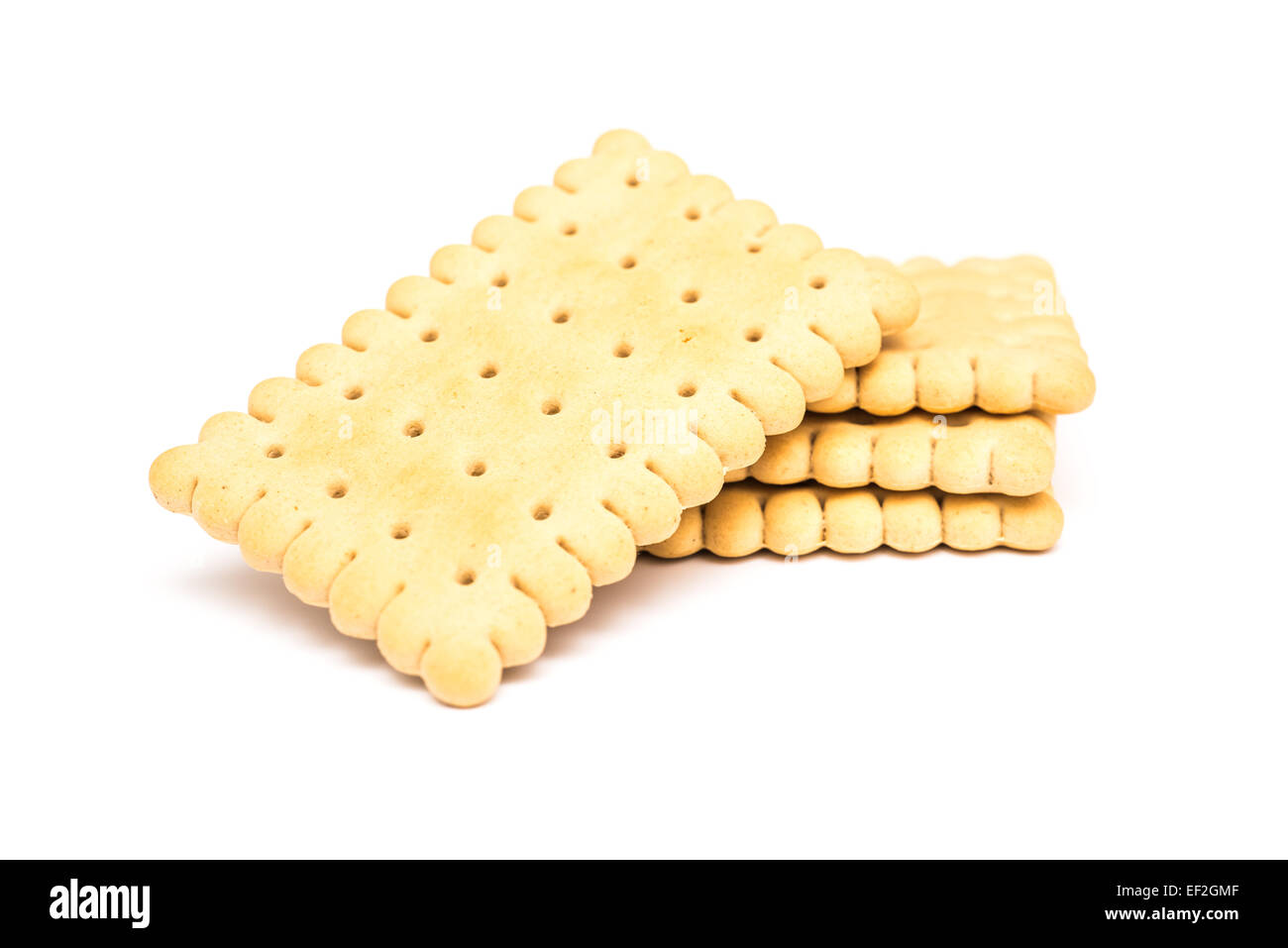 Milk Biscuits Isolated On White Background Stock Photo - Alamy