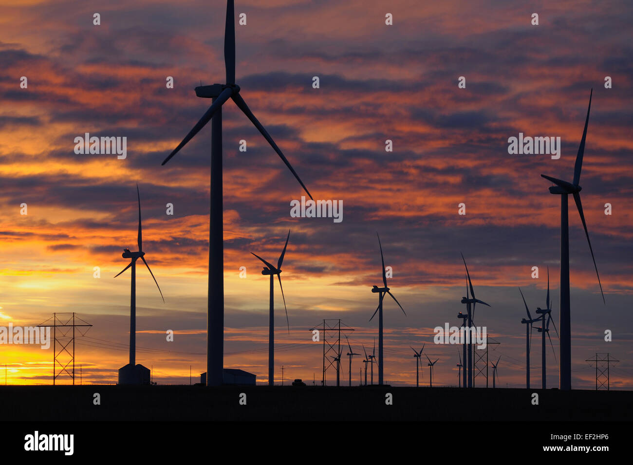 Wind power generation towers hi-res stock photography and images - Alamy