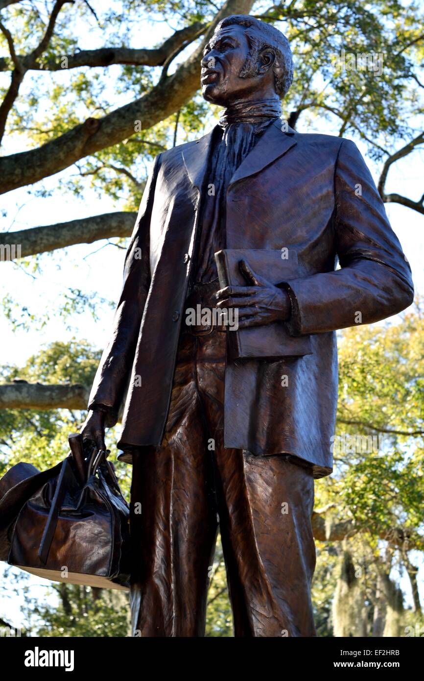 Stature of Denmark Vesey who led a failed slave revolt in Charleston ...