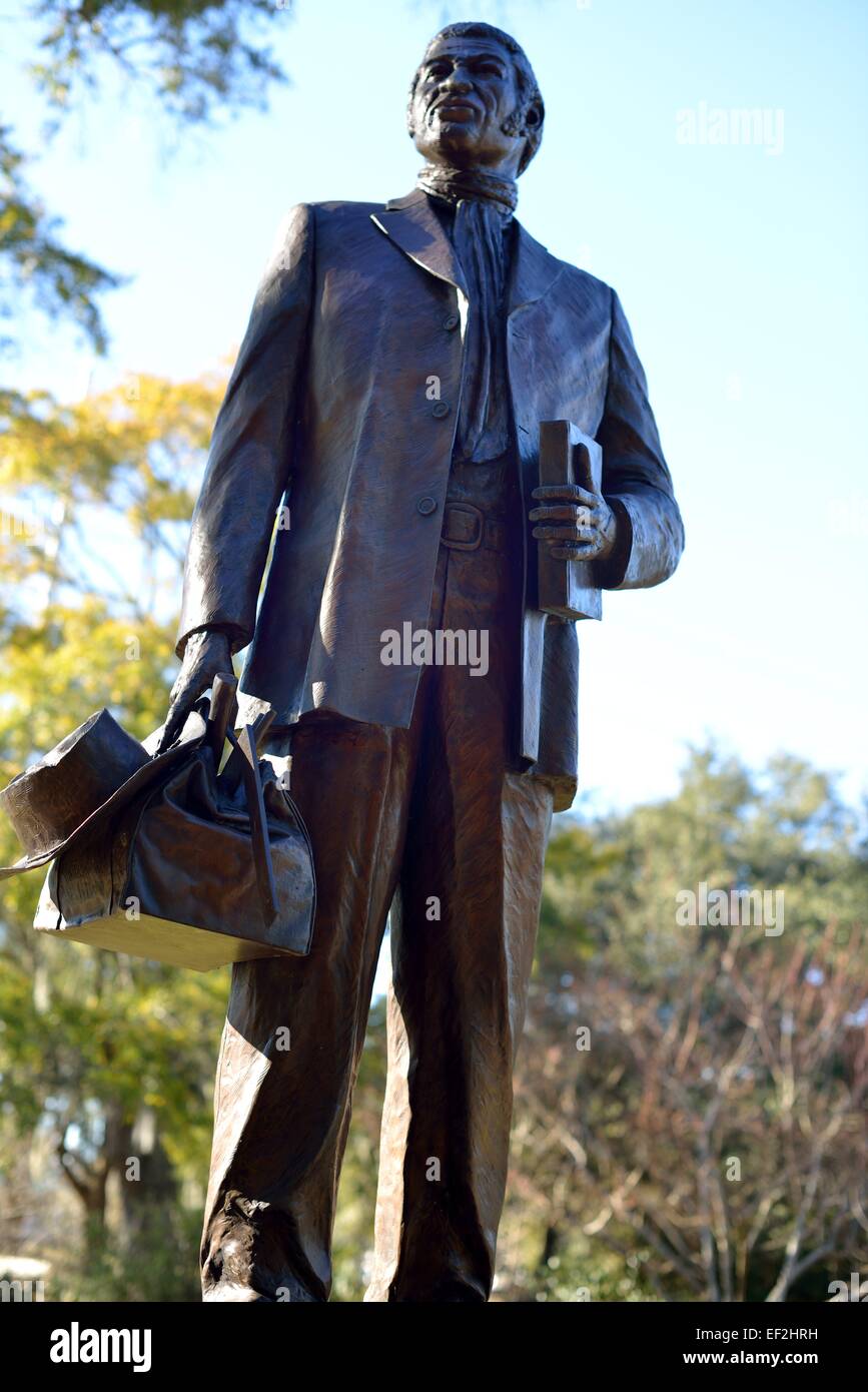 Stature of Denmark Vesey, 1767-1822, who led "the rising" slave revolt ...