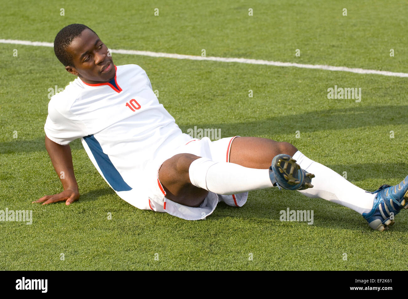 Back view full length football soccer hi-res stock photography and ...