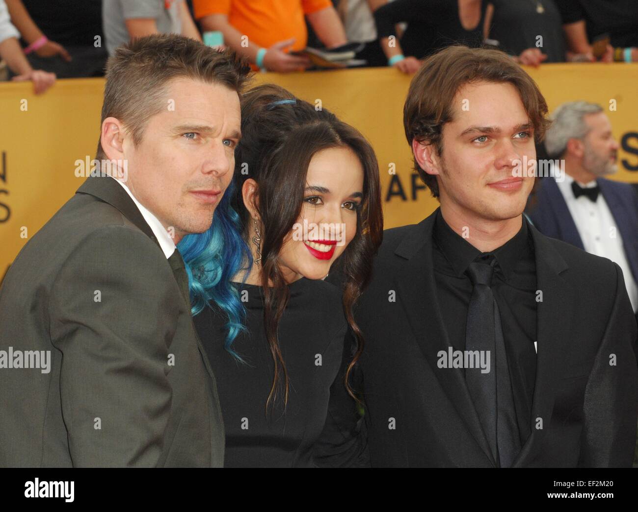 Los Angeles, CA, USA. 25th Jan, 2015. Ethan Hawke, Lorelei Linklater ...