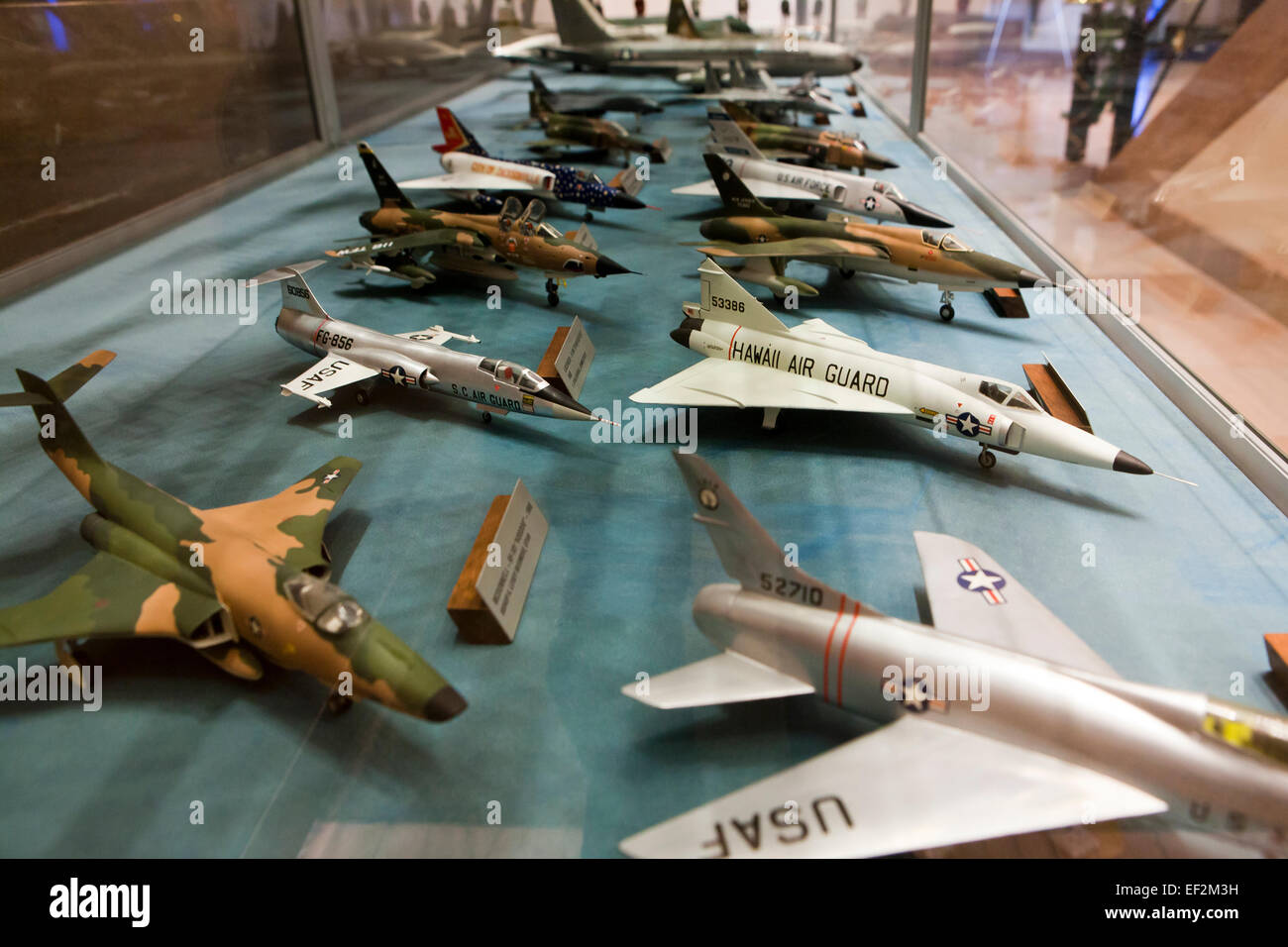 Fighter aircraft display at US Coast Guard Museum - USA Stock Photo - Alamy