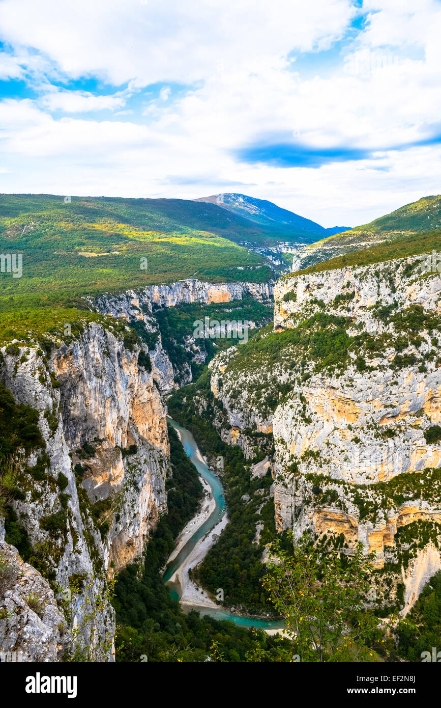 view at gorge de verdon at france Stock Photo - Alamy