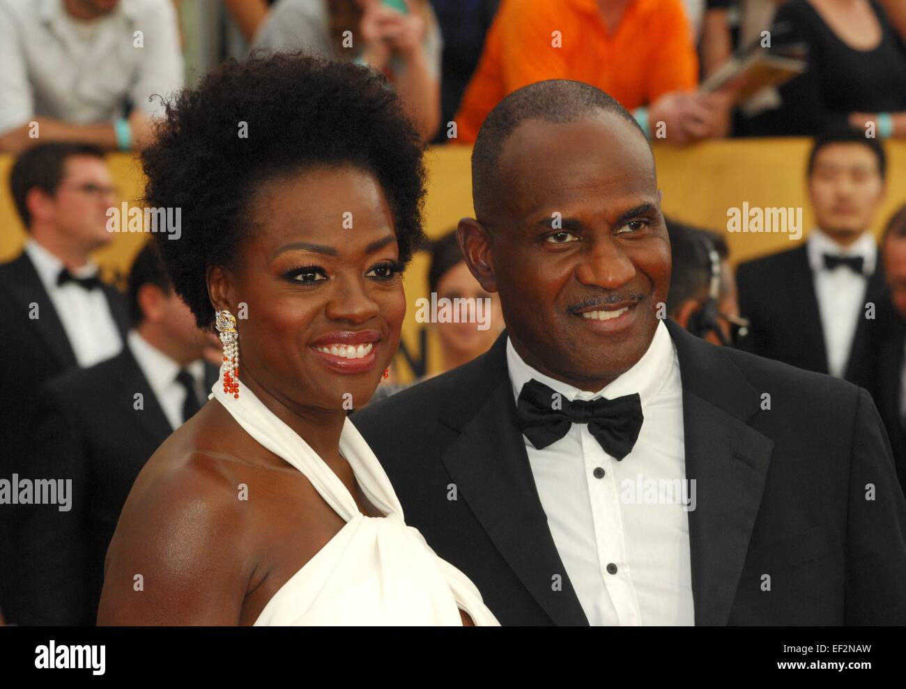Los Angeles, CA, USA. 25th Jan, 2015. Viola Davis, Julius Tennon at ...