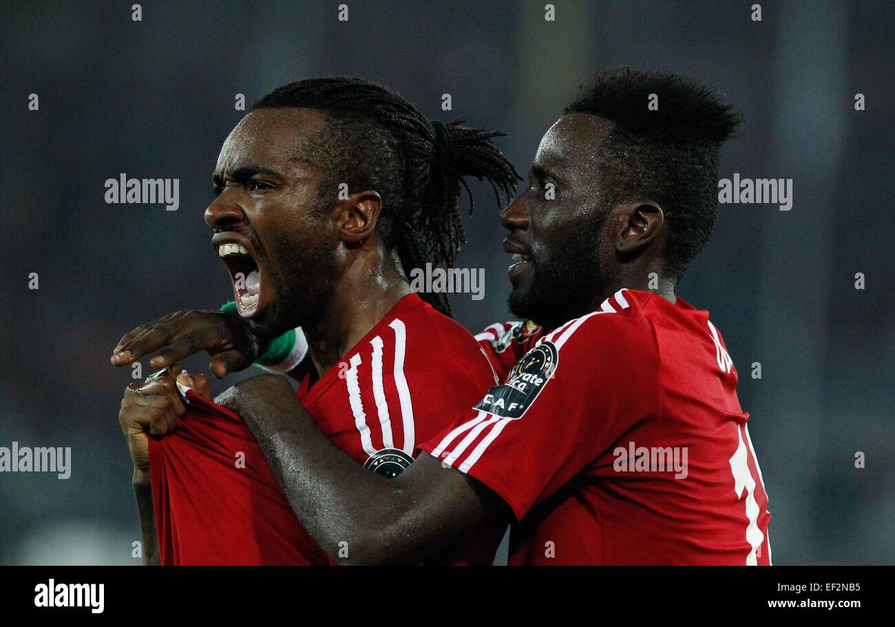 Bata, Equatorial Guinea. 25th Jan, 2015. Javier Angel Balboa Osa (L) of ...