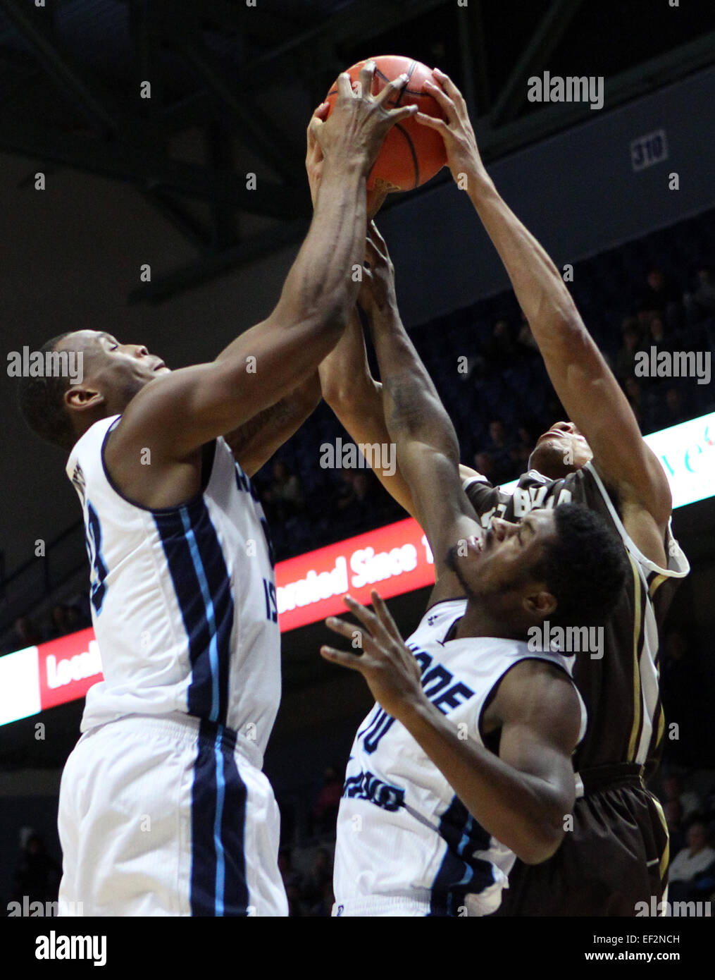 Kingston, Rhode Island, USA. 25th Jan, 2015. Rhode Island Rams center ...