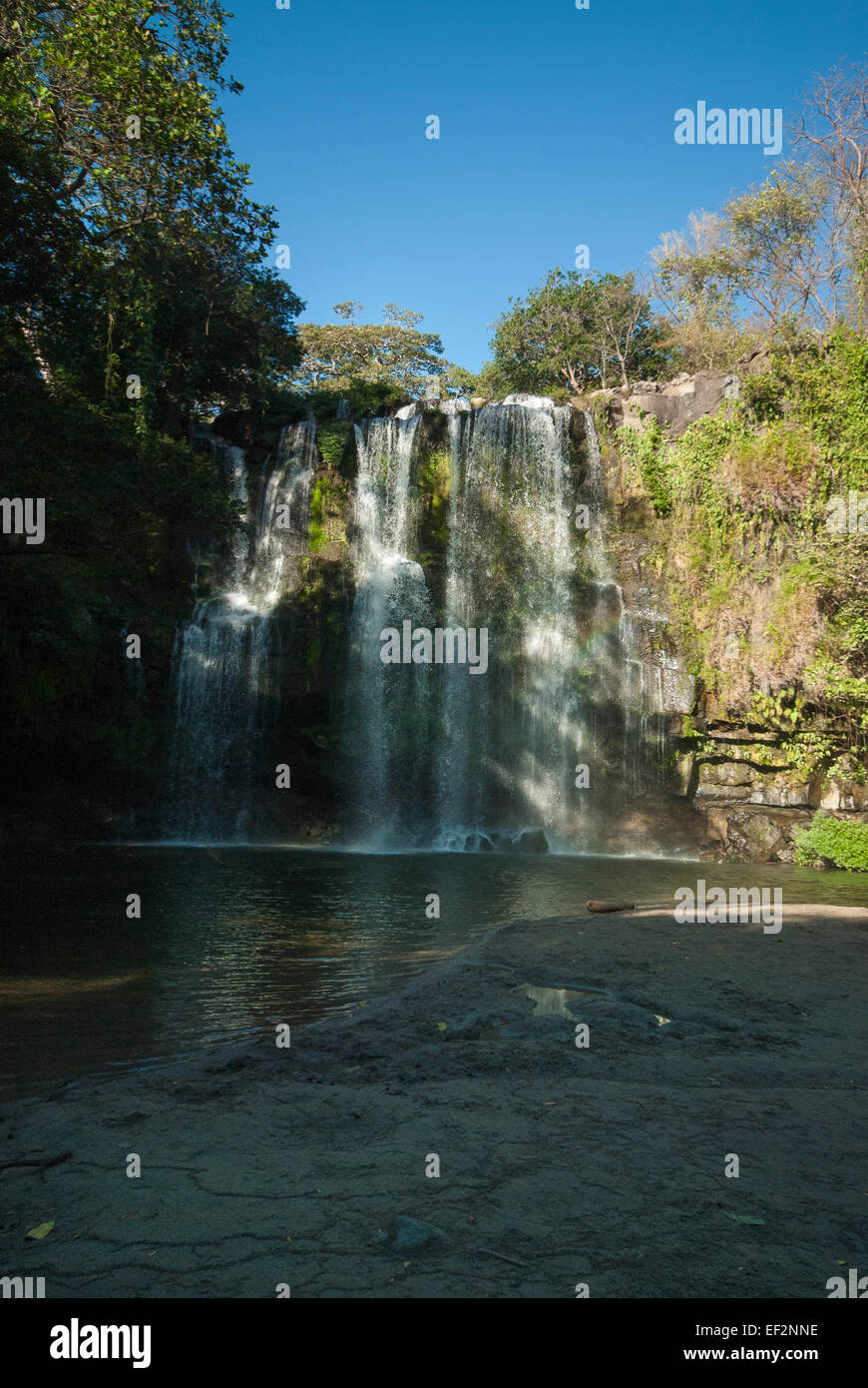 Waterfall in the woods Stock Photo - Alamy