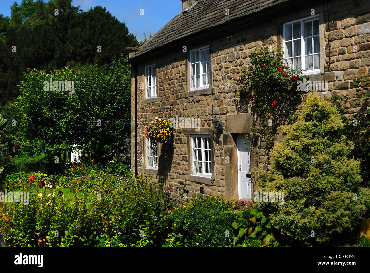 plague house, Eyam, Derbyshire Stock Photo - Alamy