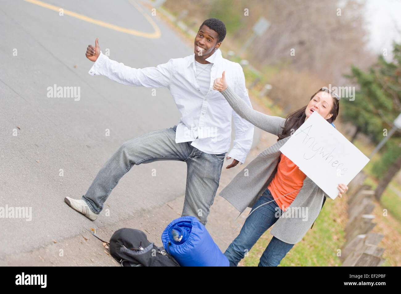 Thumbs up hitchhiking symbol approval hi-res stock photography and ...