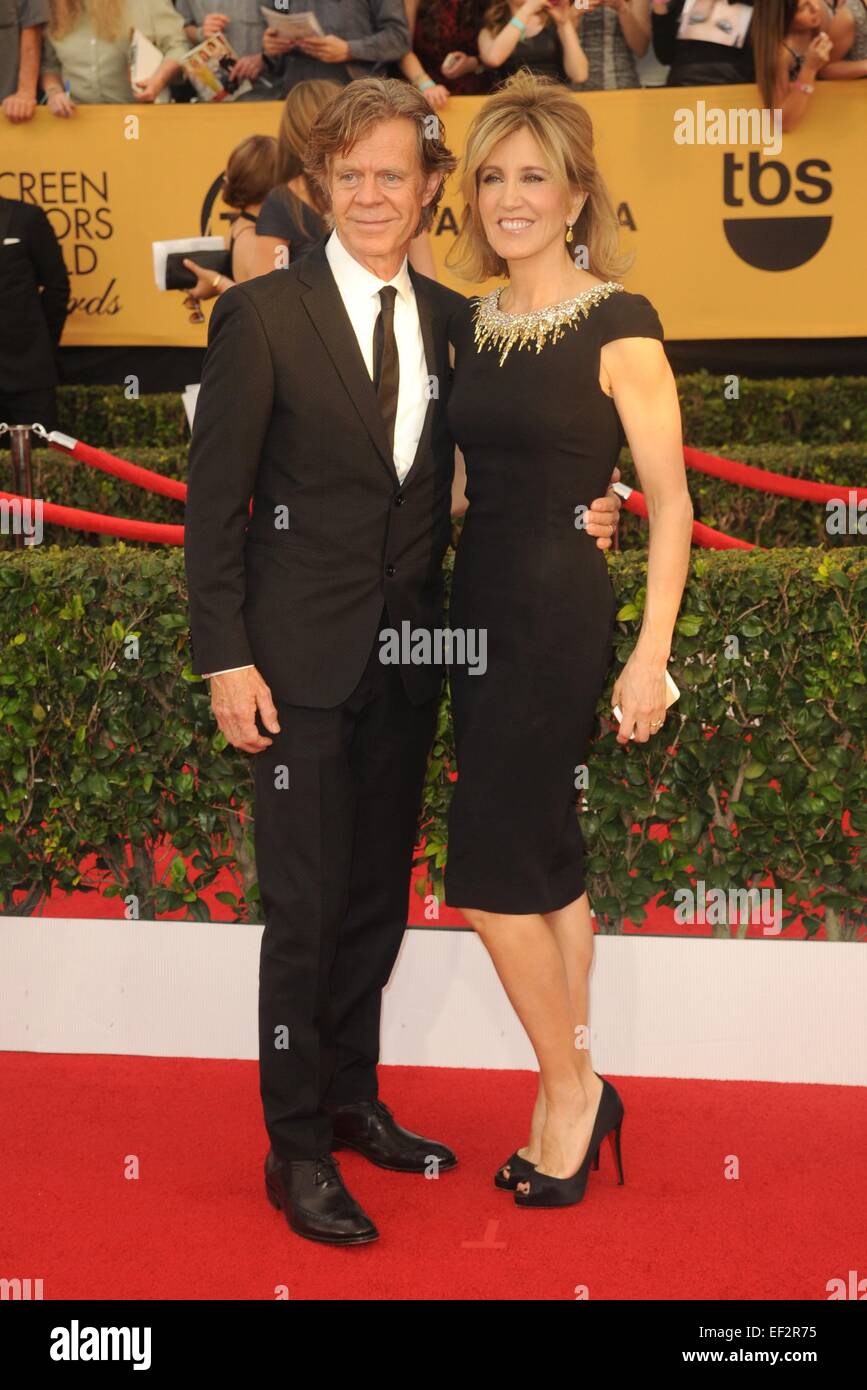 Los Angeles, CA, USA. 25th Jan, 2015. William H. Macy, Felicity Huffman ...