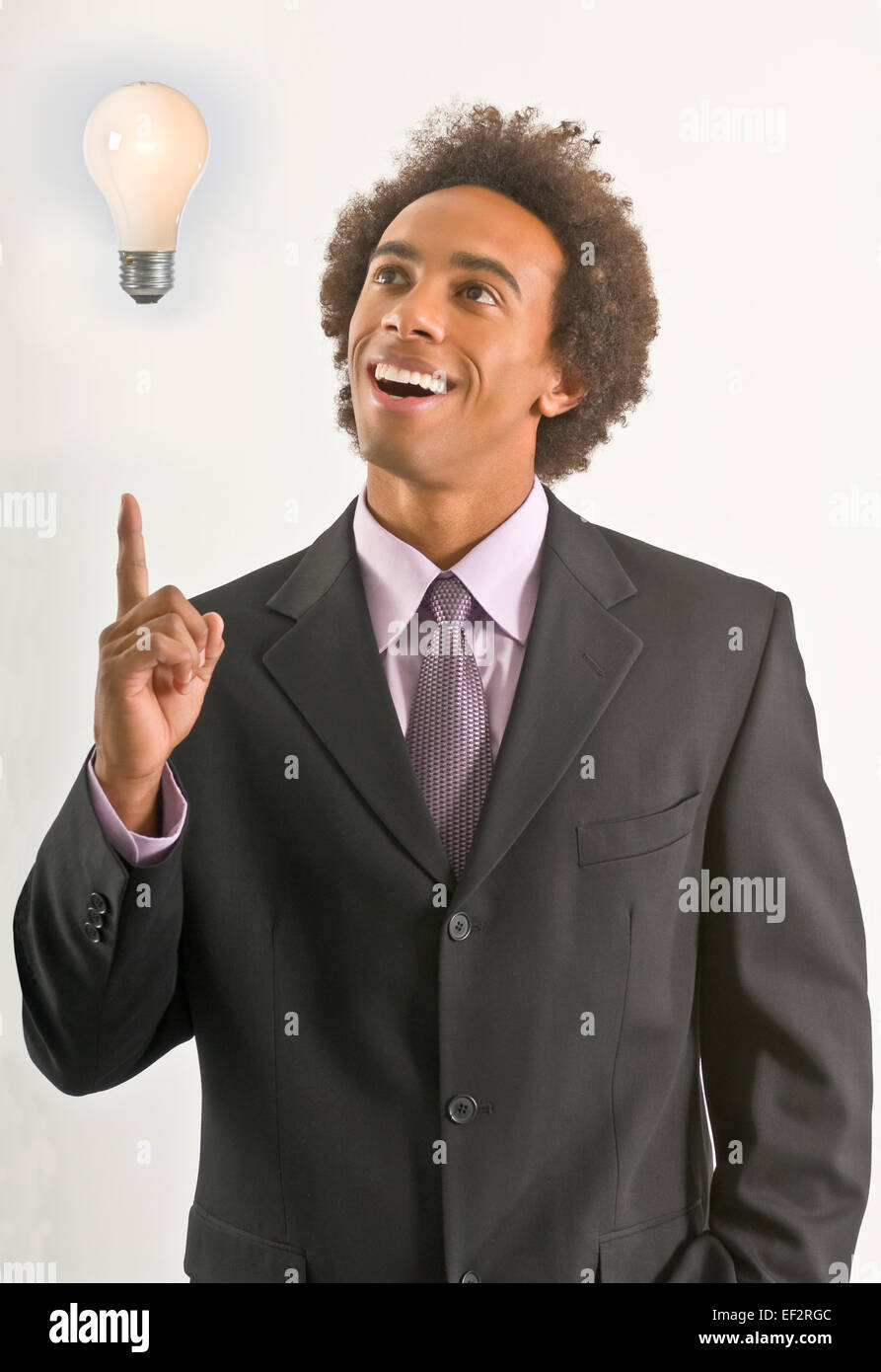 Businessman with an idea Stock Photo - Alamy