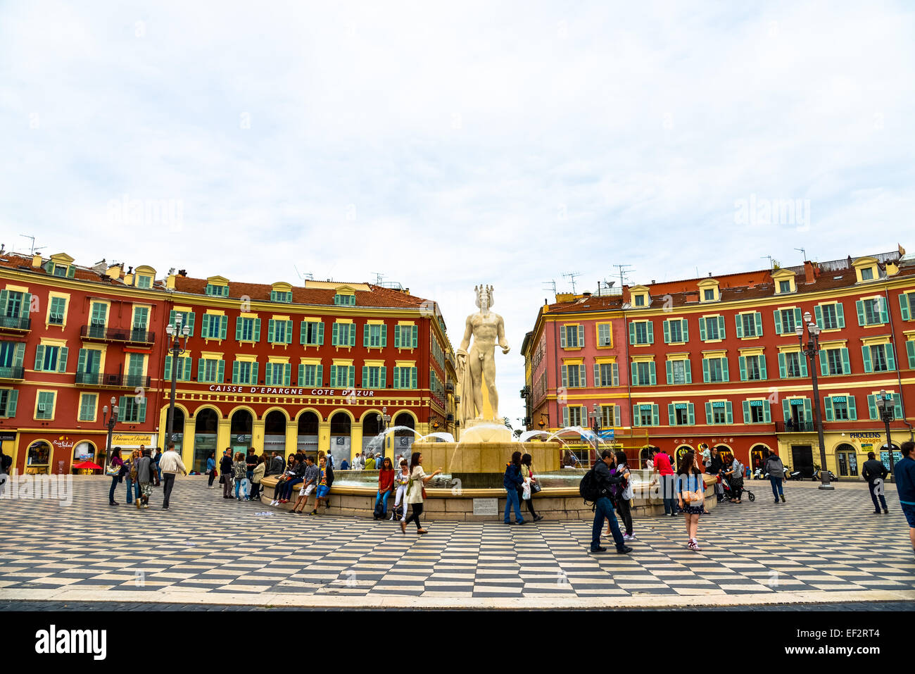 place with statue of garibaldi at nice france Stock Photo - Alamy