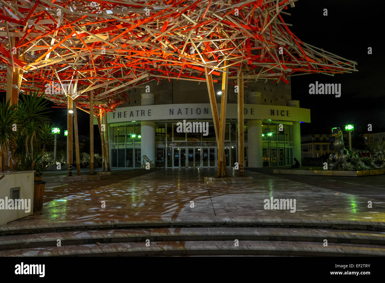 theater of nice in france at night Stock Photo - Alamy