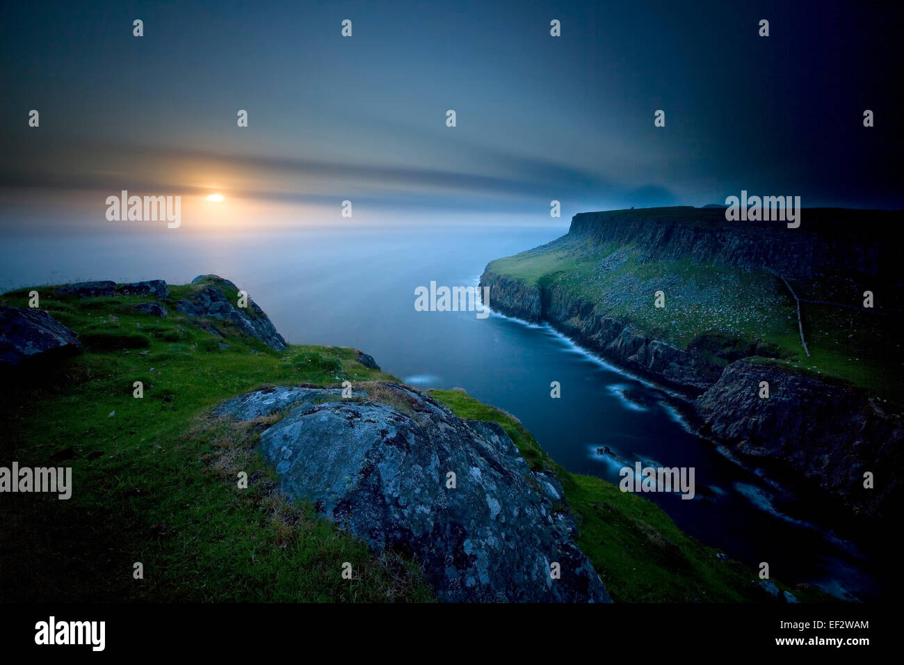 Sunset at Neist Point, Isle of Skye, Scotland Stock Photo - Alamy