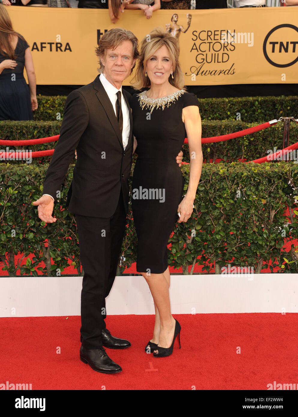Los Angeles, California, USA. 25th Jan, 2015. William H. Macy, Felicity ...