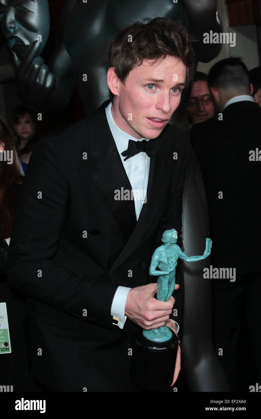 Los Angeles, California, USA. 25th Jan, 2015. Eddie Redmayne poses in ...