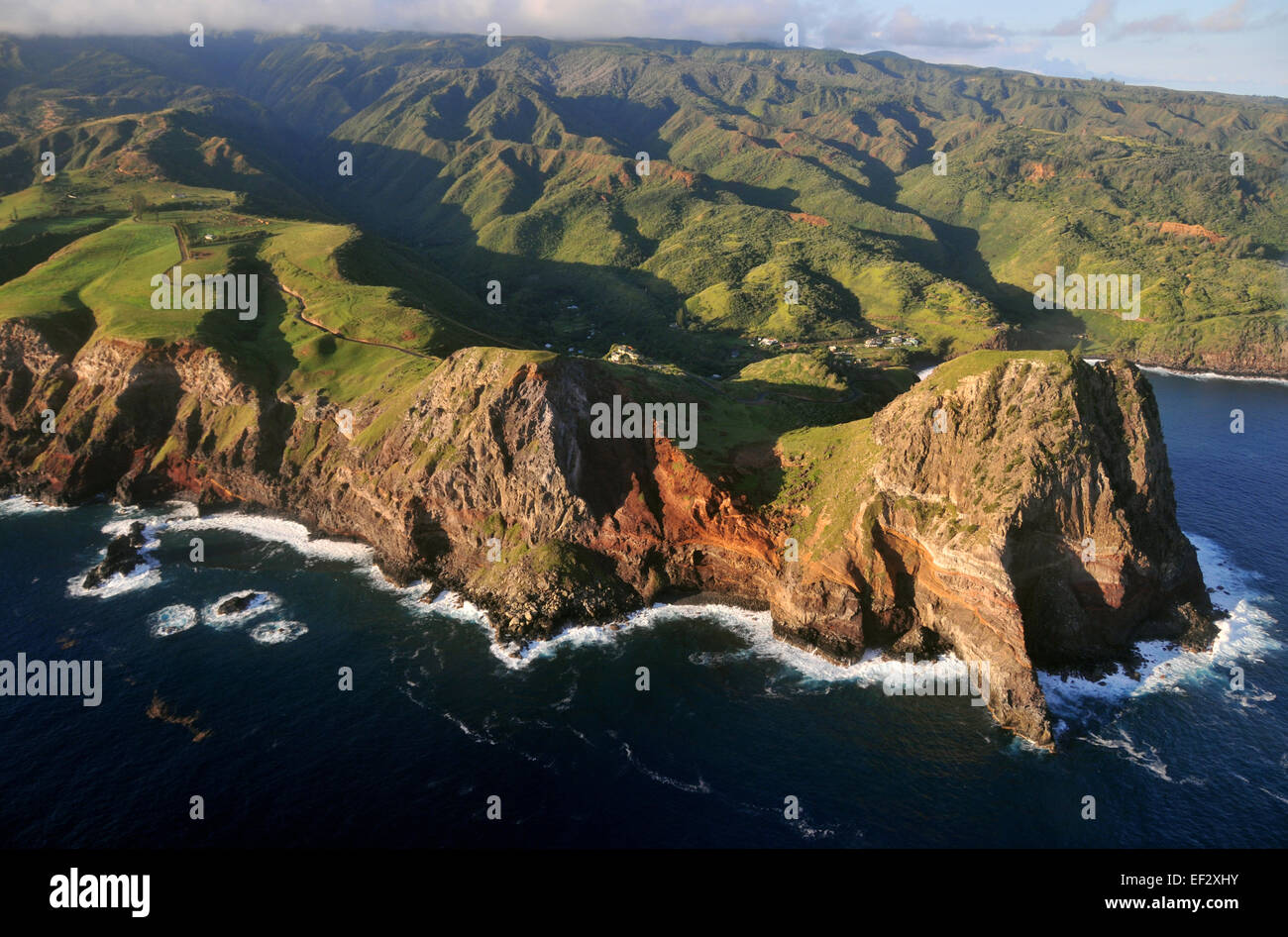 Aerial view of the North shore of Maui, Hawaii Stock Photo - Alamy