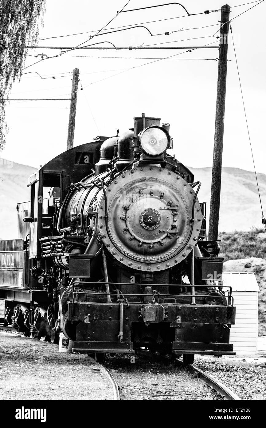 An old, antique steam locomotive Stock Photo - Alamy