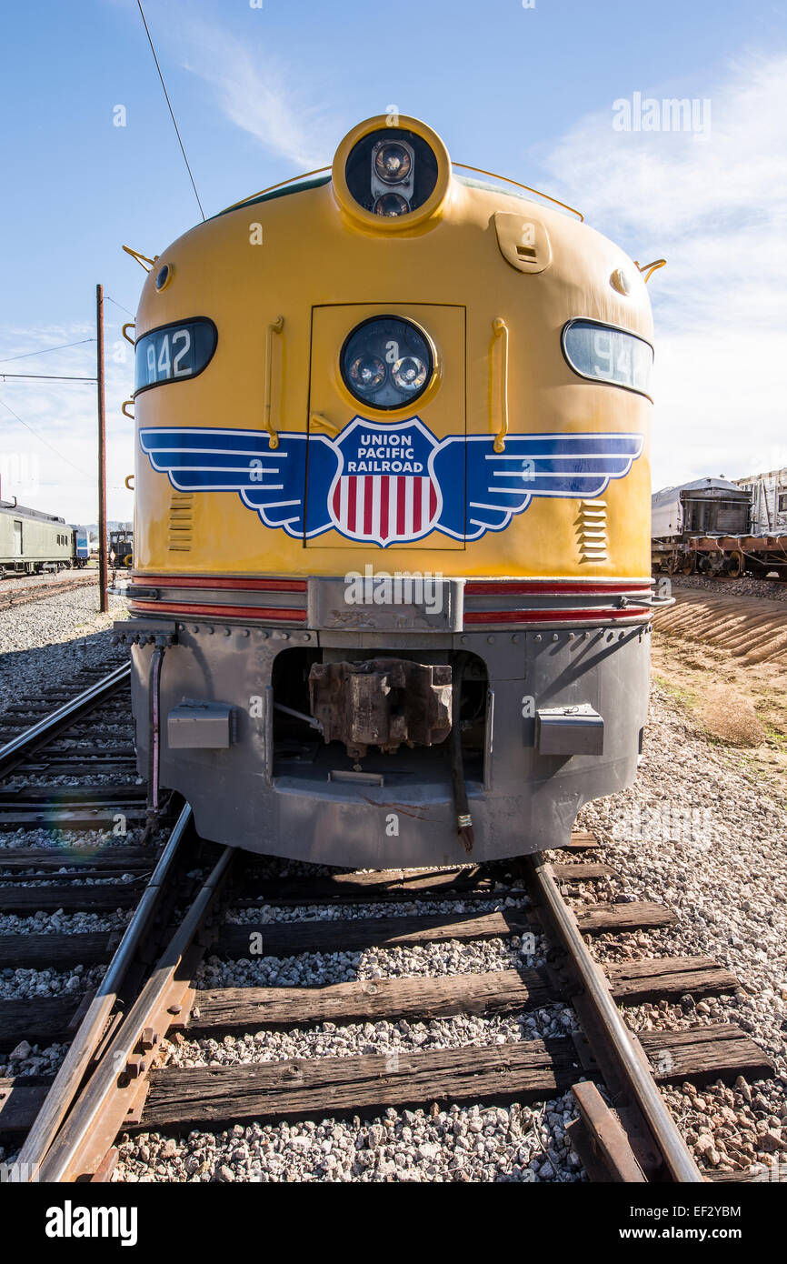 The front of a Union Pacific train circa 1950s Stock Photo - Alamy
