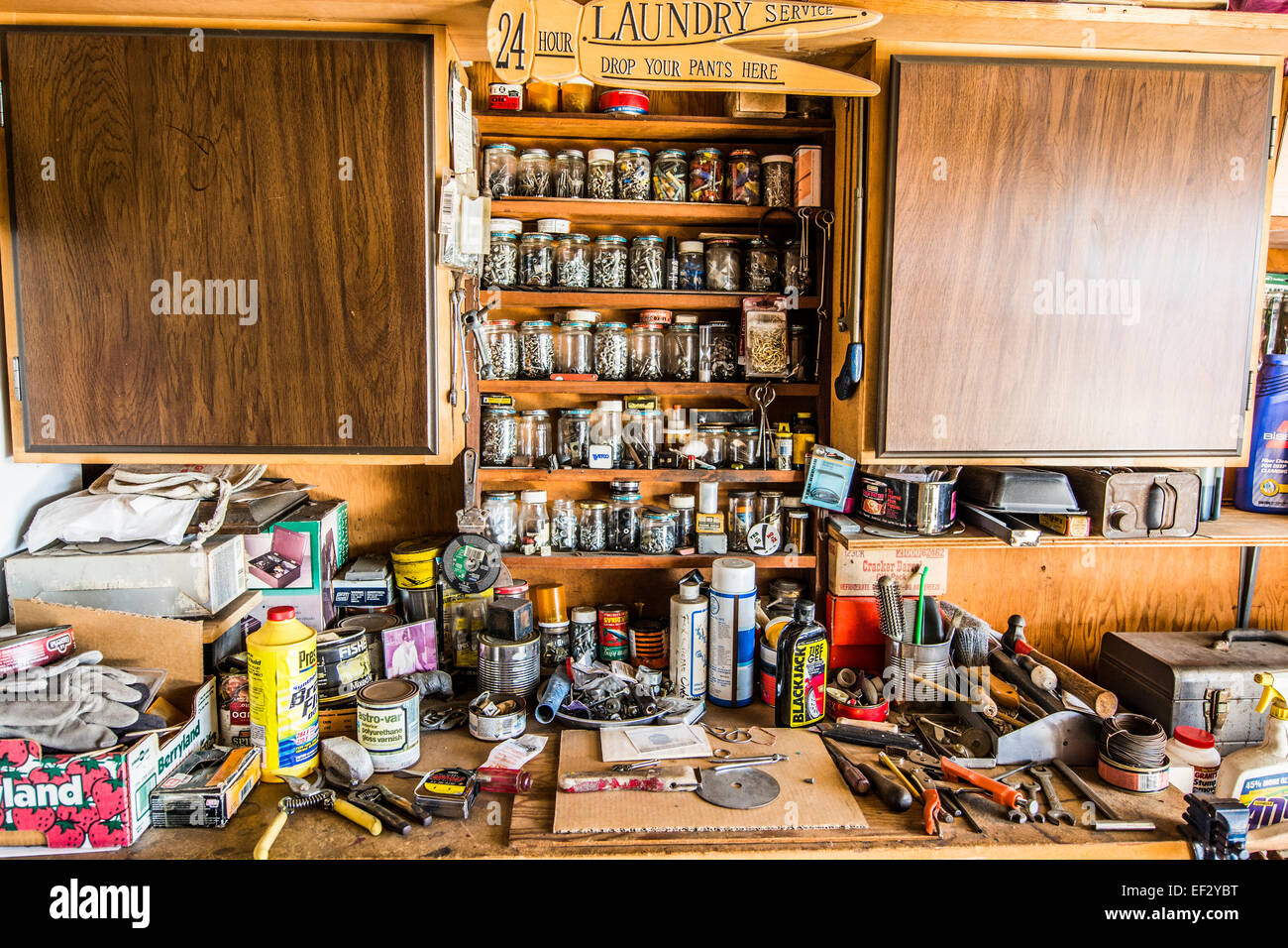 A work bench Stock Photo - Alamy