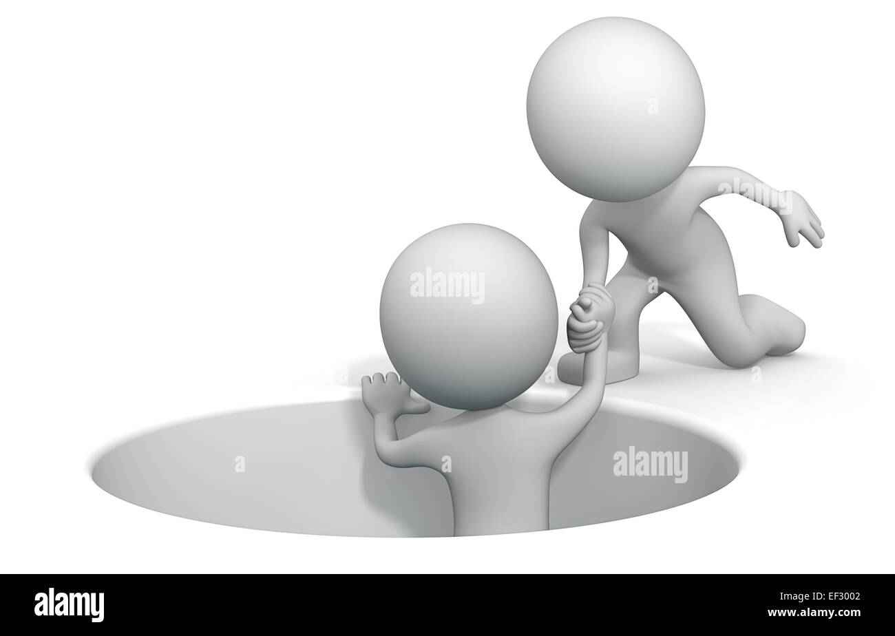 Helping hand symbol Cut Out Stock Images & Pictures - Alamy