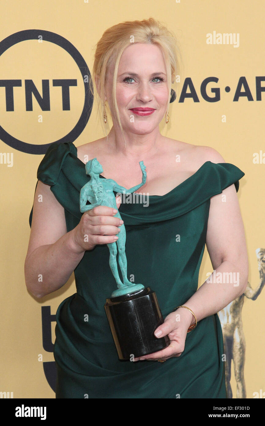 Los Angeles, California, USA. 25th Jan, 2015. Patricia Arquette poses ...