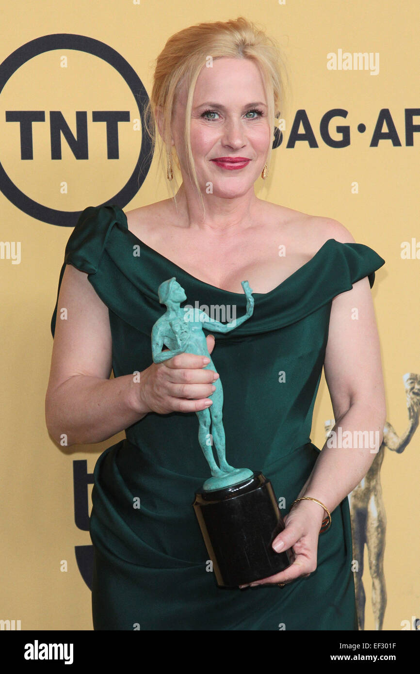 Los Angeles, California, USA. 25th Jan, 2015. Patricia Arquette poses ...