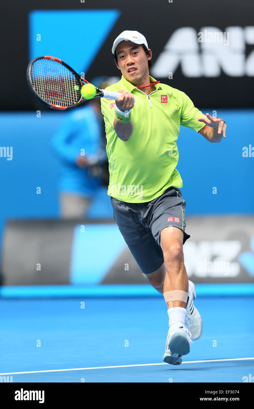 Melbourne, Australia. 26th Jan, 2015. Kei Nishikori (JPN) Tennis : 2015 ...