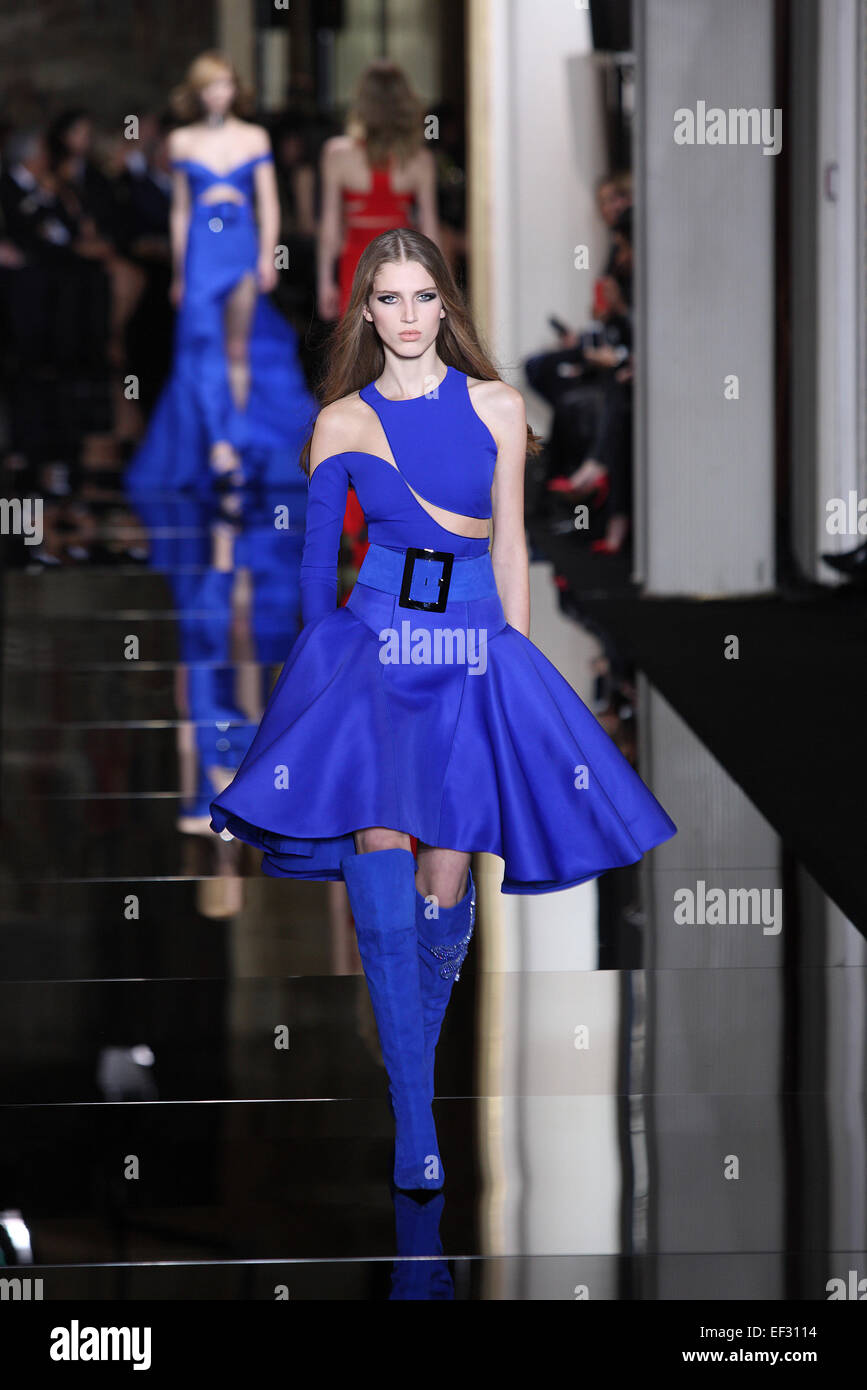 Paris, France. 25th Jan, 2015. Models wear creations by Italian ...
