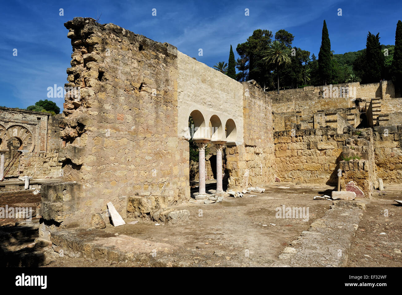 Medina Azahara, the ruins of a fortified Arab Muslim medieval palace ...