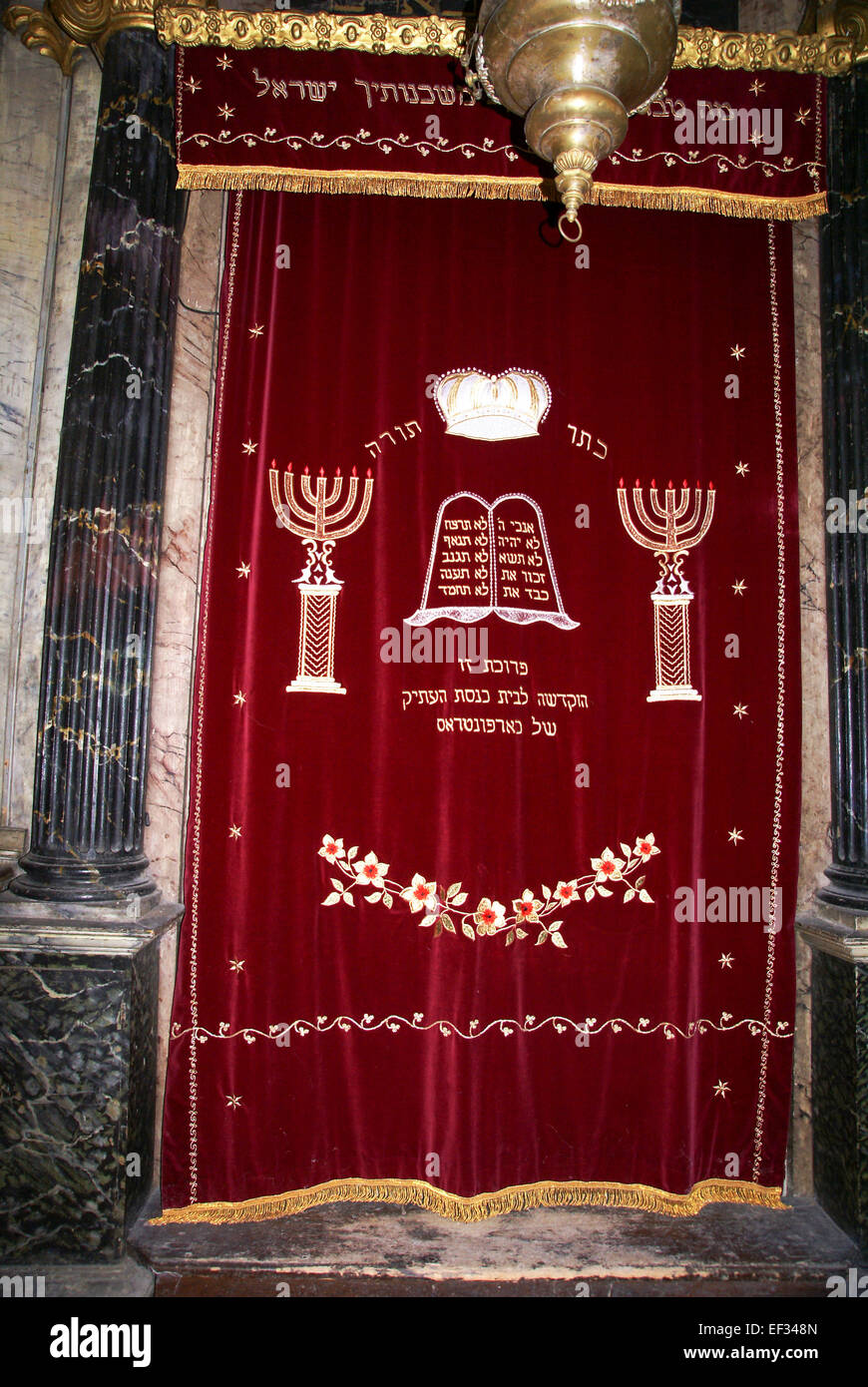 The Torah ark in the Ancient Synagogue (Oldest in France from 1367 ...
