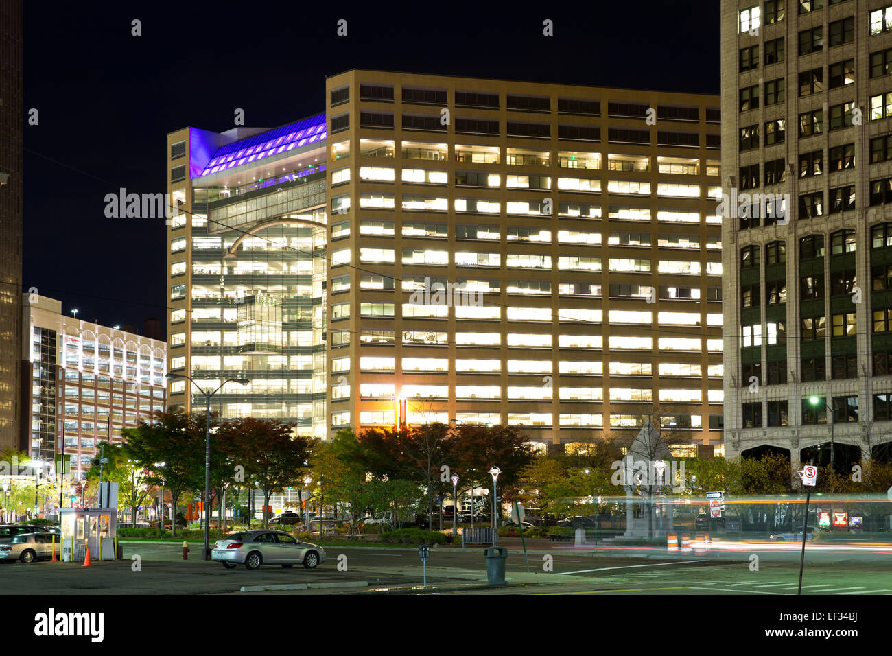 Campus detroit night hi-res stock photography and images - Alamy
