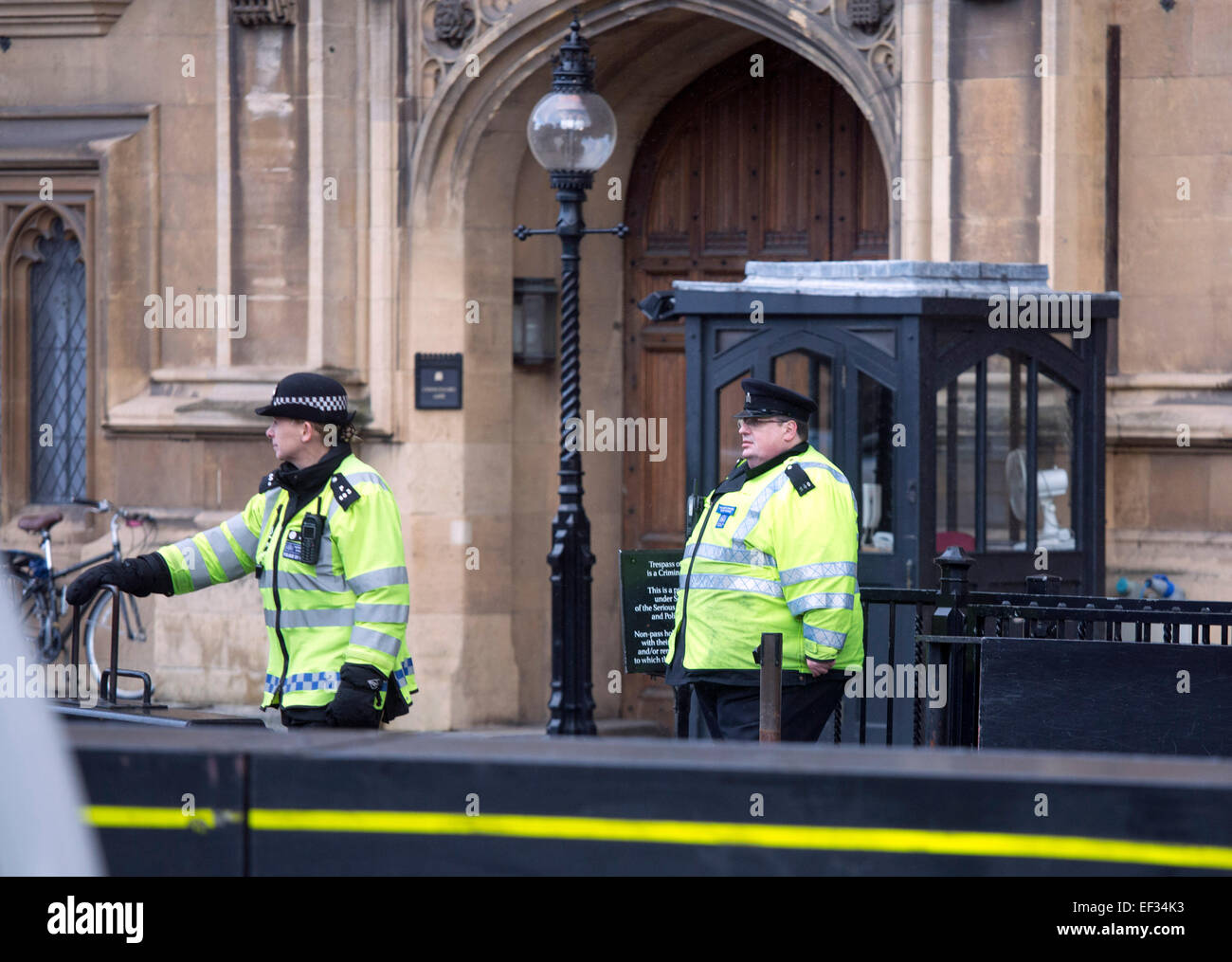 Very fat obese security guard Houses of Parliament Stock Photo - Alamy