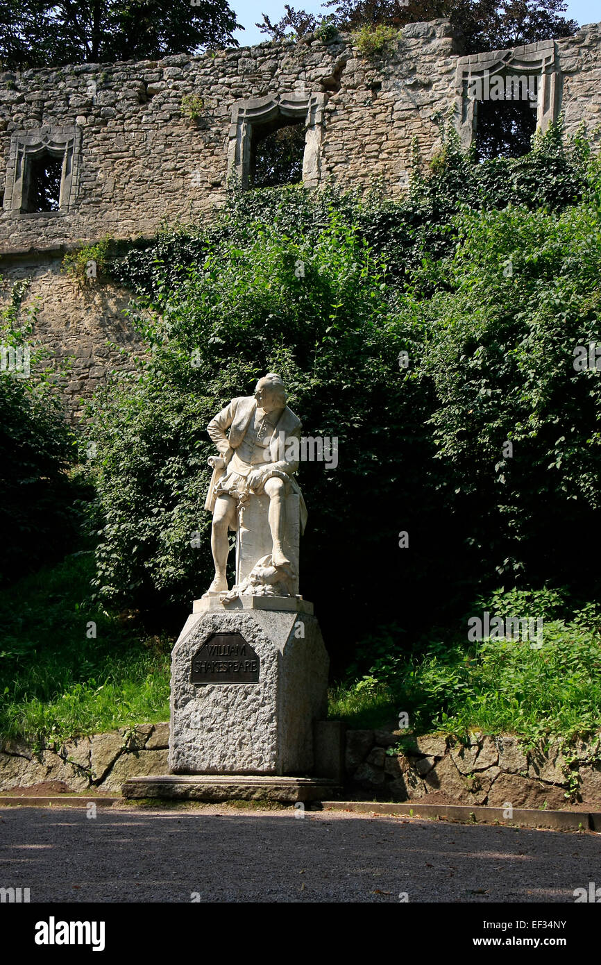 Monument of William Shakespeare in Weimar. It is the only one on the ...