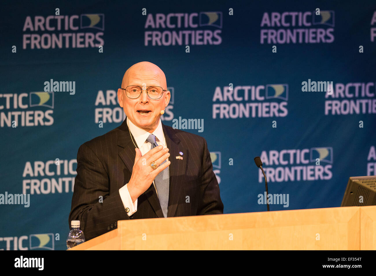 Admiral Robert Papp, at the Arctic Frontiers Conference 2015 Tromso ...