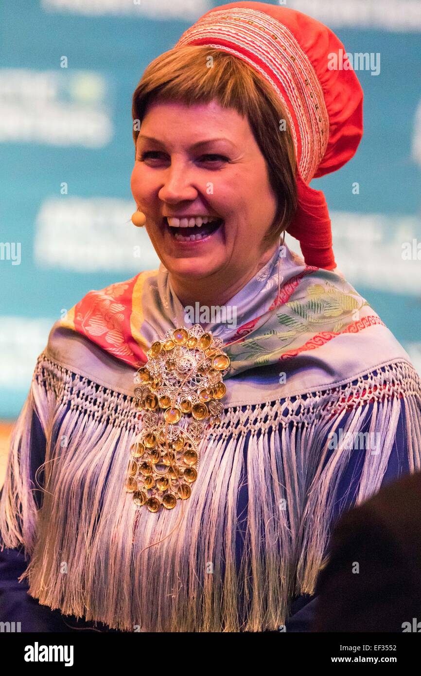 Aili Keskitalo, President of the Sami Parliament, at the Arctic ...
