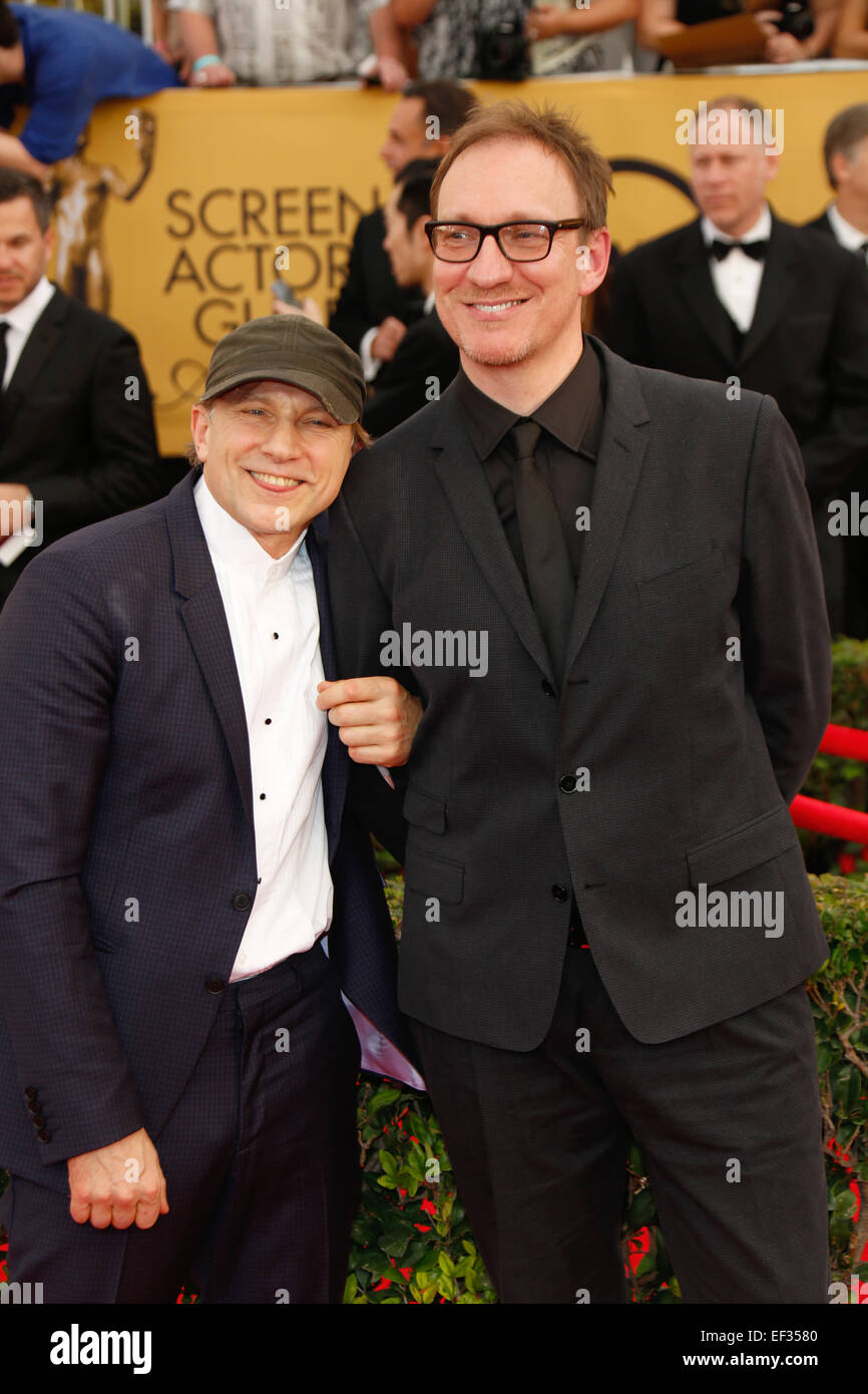 Los Angeles, California, USA. 25th January, 2015. Actors Simon McBurney ...