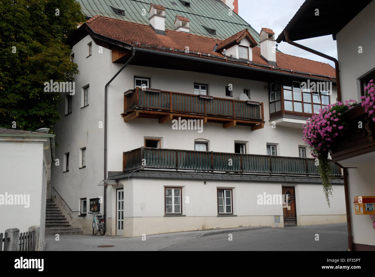 A historic building in Absam, Austria, known for its traditional ...